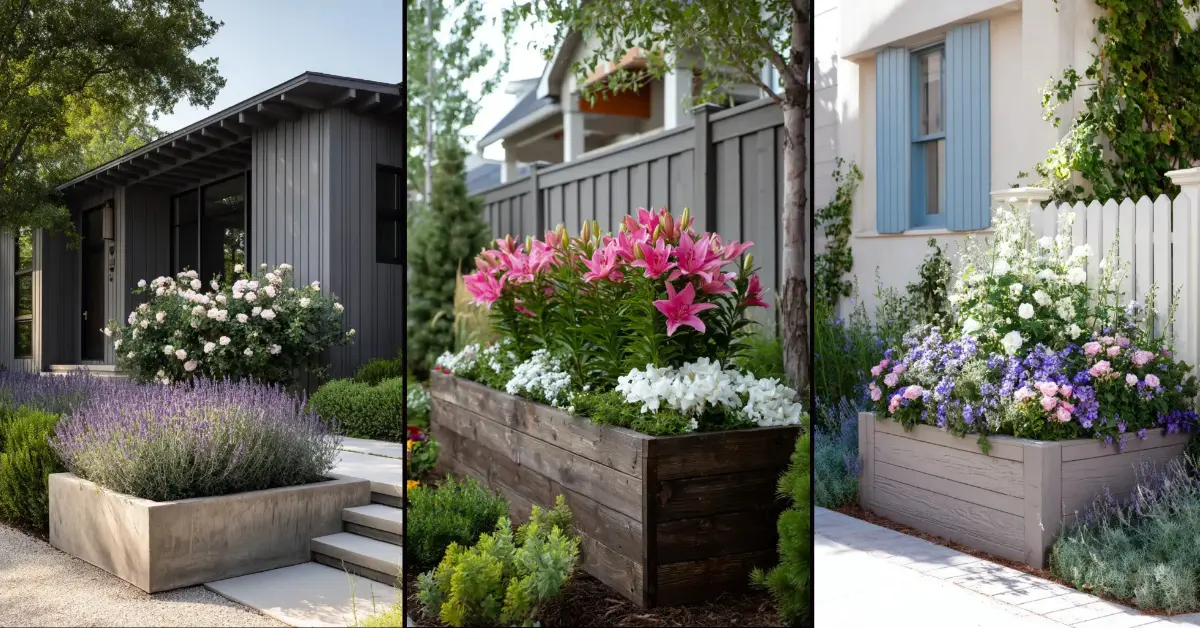 20 Raised Flower Beds ideas That Work Perfectly Along Fences